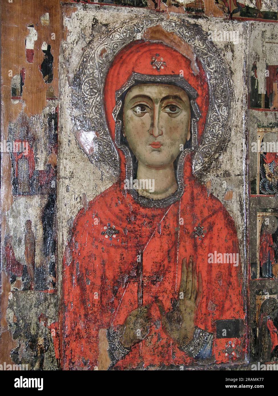 The magnificent Byzantine frescoes inside the Church of the Holy Cross ...