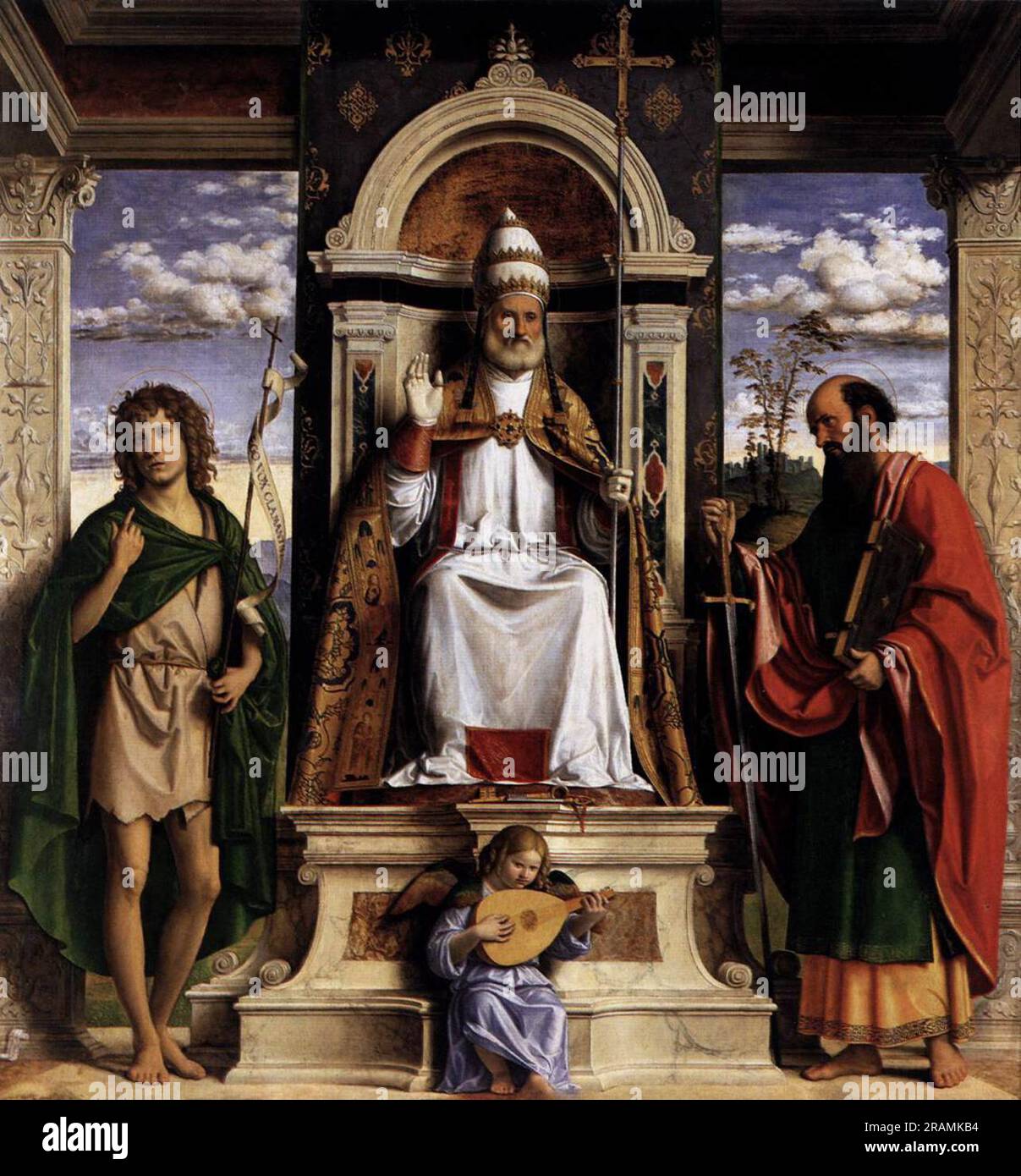 St. Peter Enthroned with Saints 1515 - 1516; Italy by Cima da ...