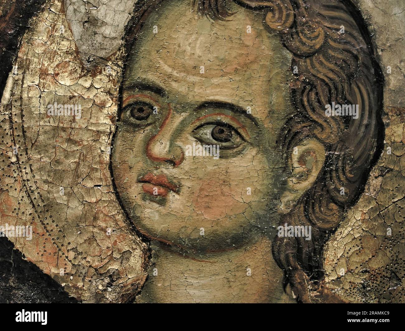 The magnificent Byzantine frescoes inside the Church of the Holy Cross ...