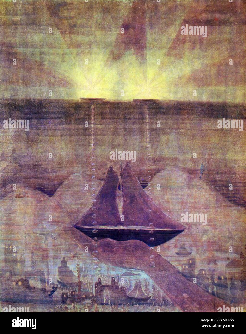 Andante (Sonata of the Sea) 1908 by Mikalojus Konstantinas Ciurlionis Stock Photo - Alamy