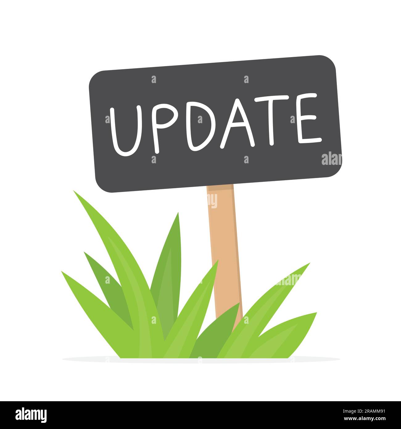 update word written on sign board- vector illustration Stock Vector ...