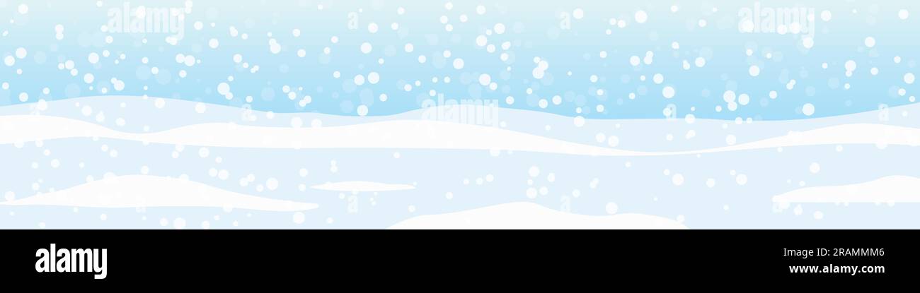 christmas winter snow banner- vector illustration Stock Vector Image ...