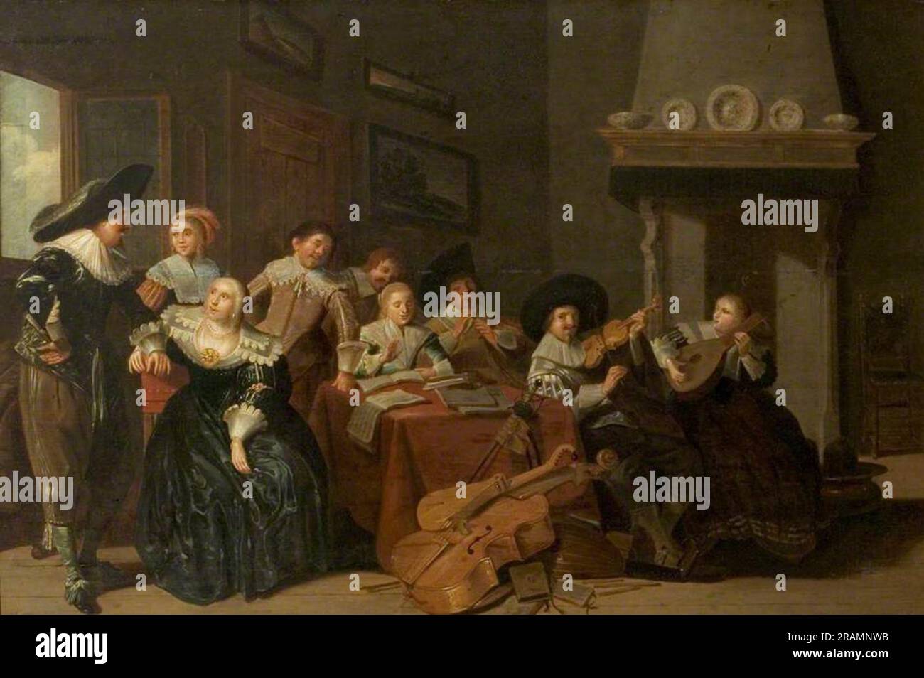 The Music Party by Pieter Codde Stock Photo - Alamy