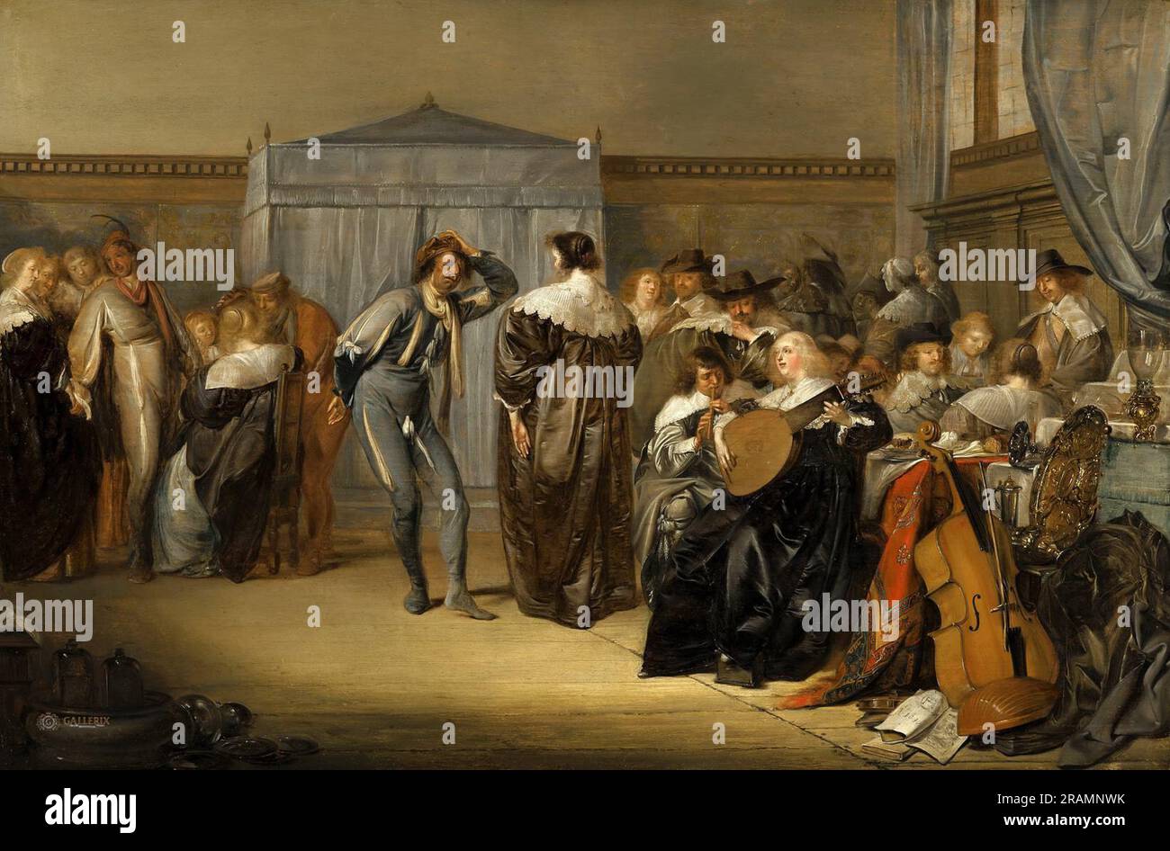 Merry Company with Masked Dancers 1639 by Pieter Codde Stock Photo - Alamy