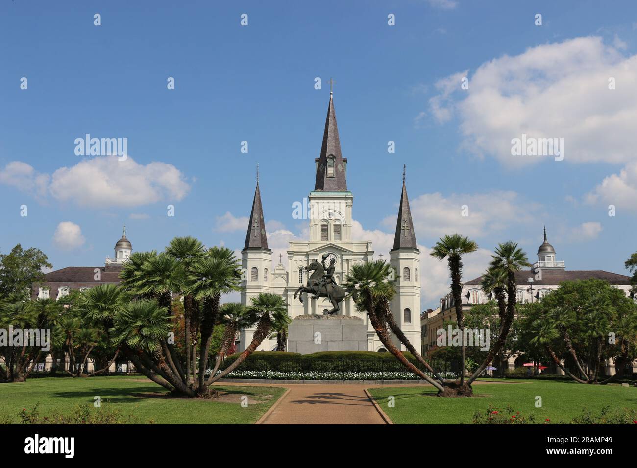 St. Louis Cathedral, New Orleans, built in the 1700's. Situated ...