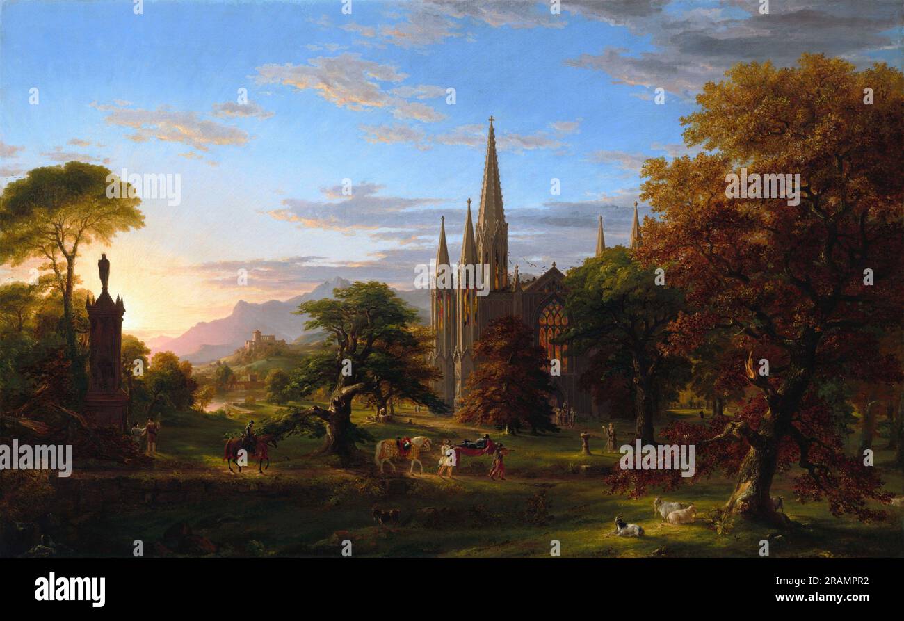 The Return 1838 by Thomas Cole Stock Photo - Alamy