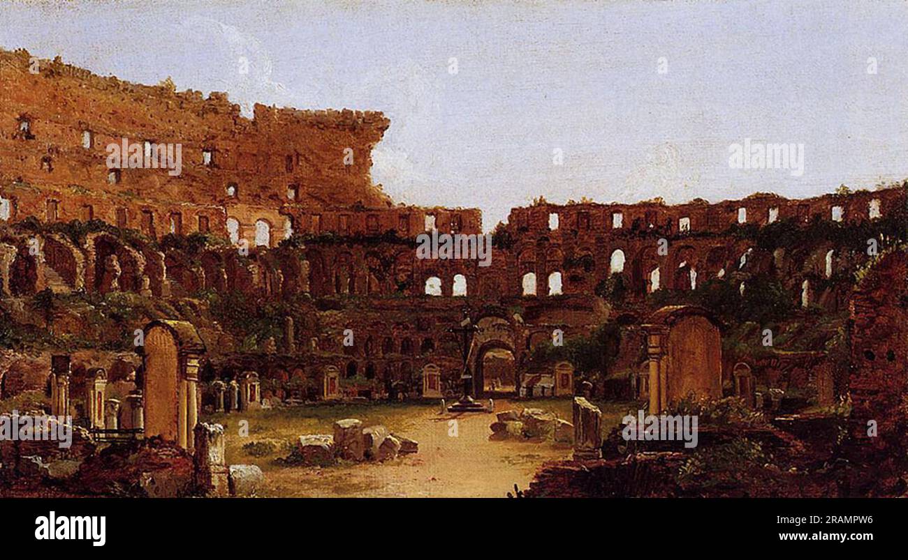 Interior of the Colosseum, Rome 1832 by Thomas Cole Stock Photo - Alamy