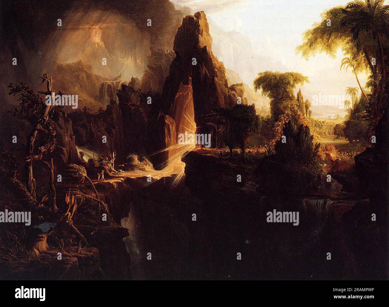 Expulsion from the Garden of Eden 1828 by Thomas Cole Stock Photo - Alamy