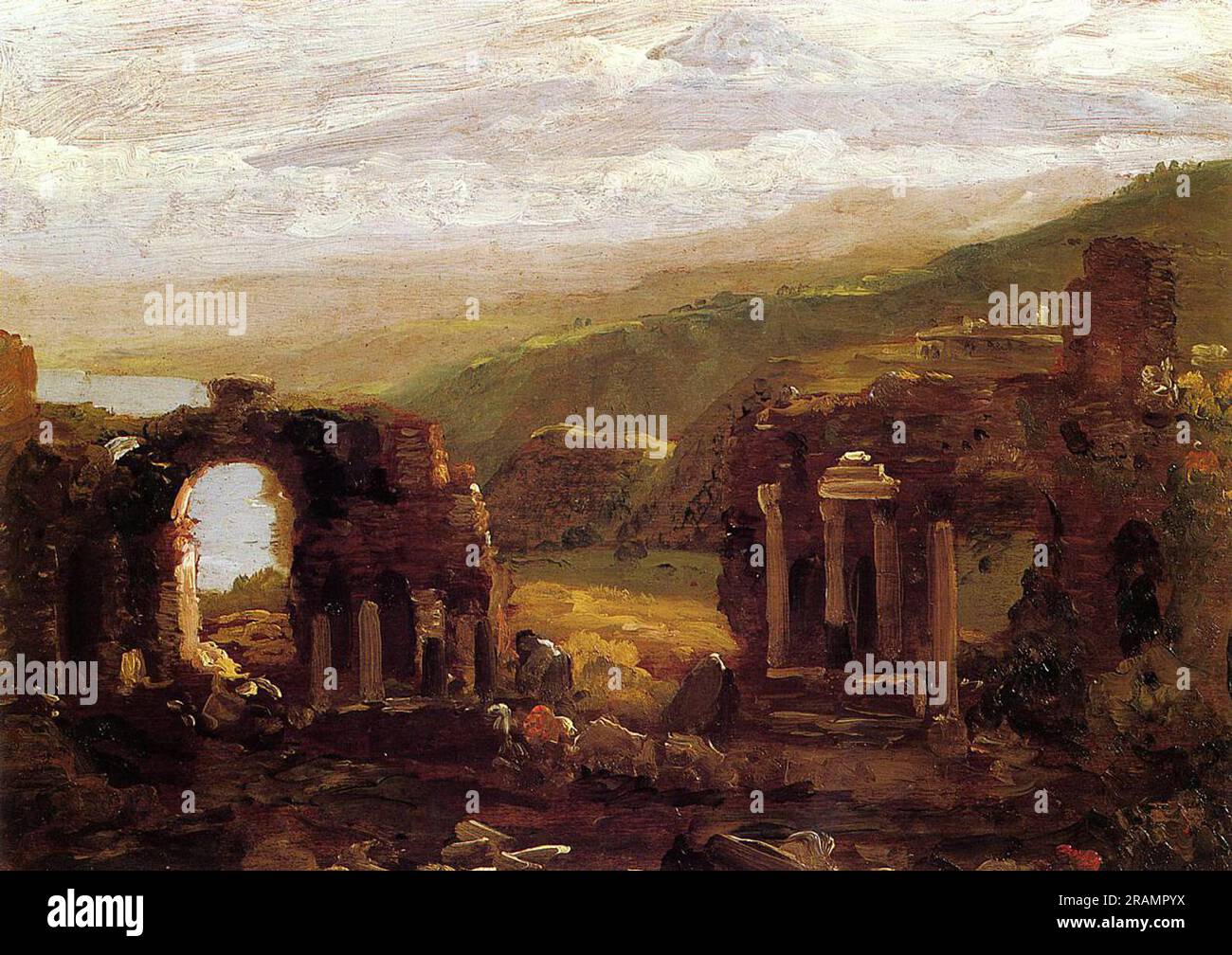 The Ruins of Taormina 1842 by Thomas Cole Stock Photo - Alamy