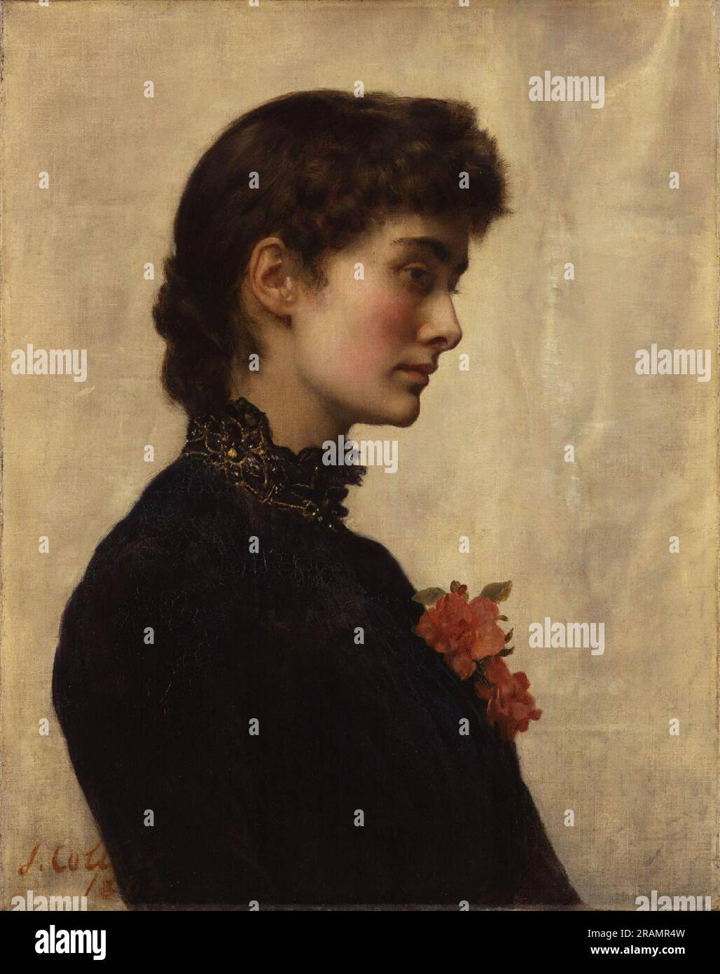 The Artist's Wife, Marion Collier (née Huxley) by John Collier Stock ...