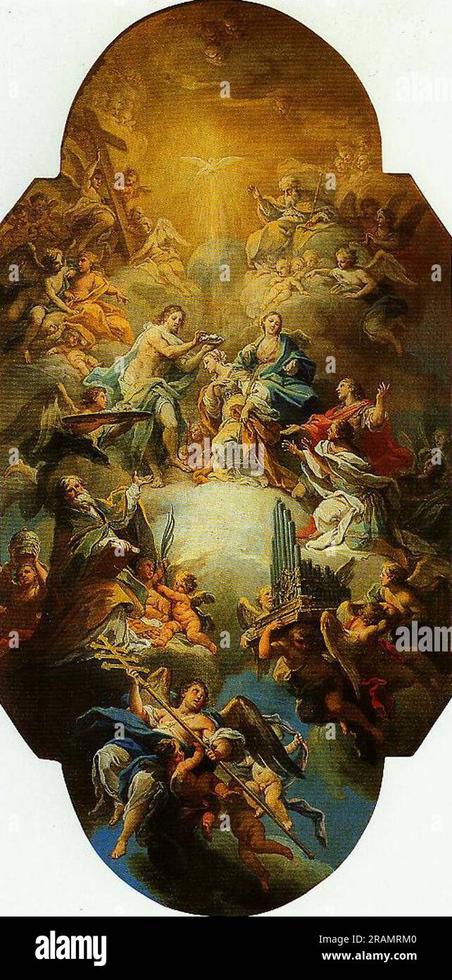 The Glorification of St Cecilia by Sebastiano Conca Stock Photo - Alamy