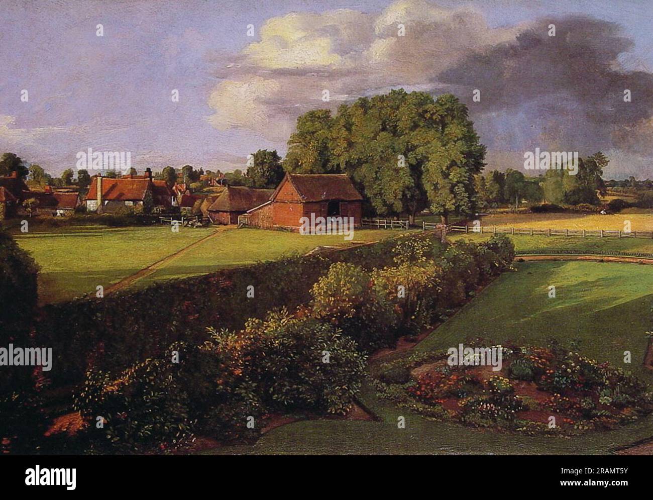 Golding Constable's Flower Garden 1815 by John Constable Stock Photo ...