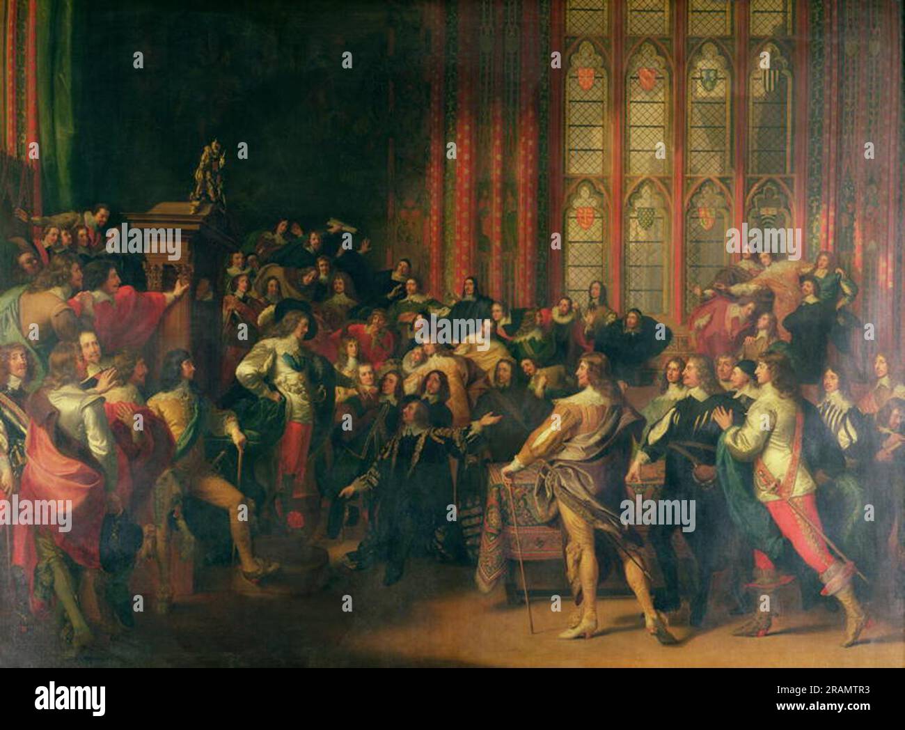 Charles I Demanding the Five Members in the House of Commons in 1642 ...