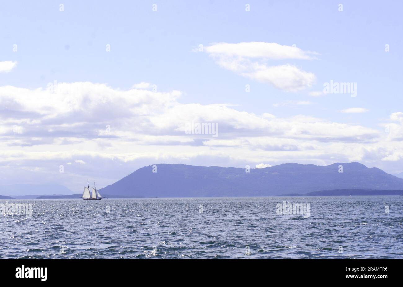 Sailing on the Georgia Straight in BC, Canada Stock Photo - Alamy