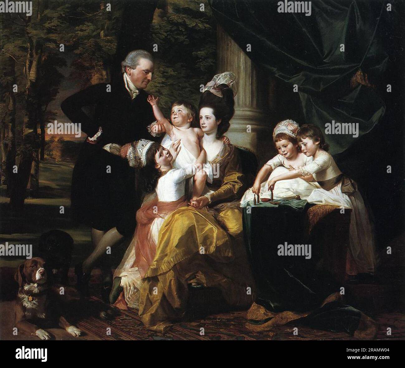 Sir William Pepperrell and Family 1778 by John Singleton Copley Stock ...
