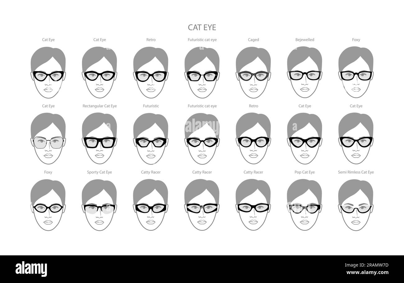 Round Face Cat Eye Glasses