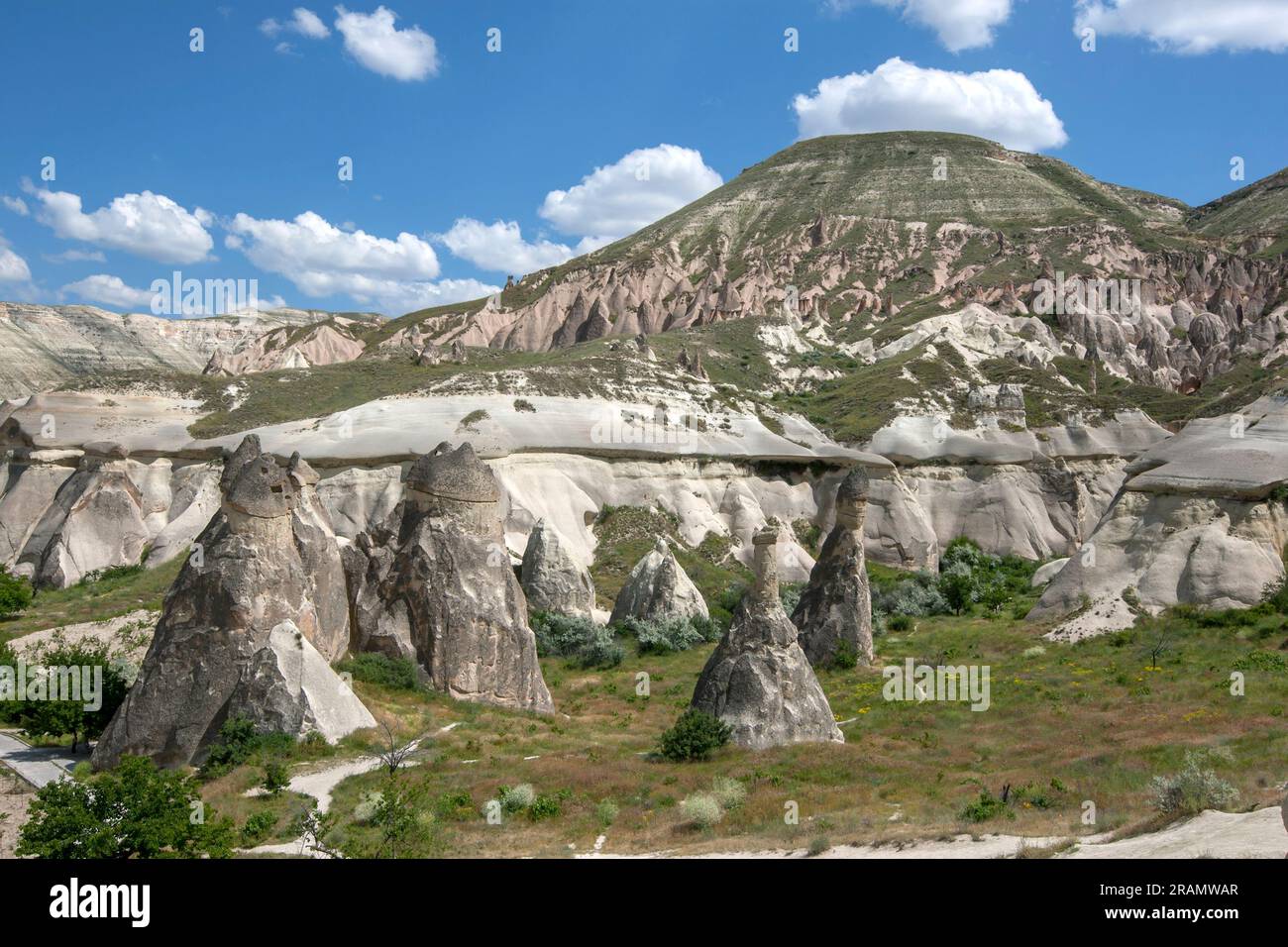 The incredible volcanic landscape at Pasabag near Zelve in the ...