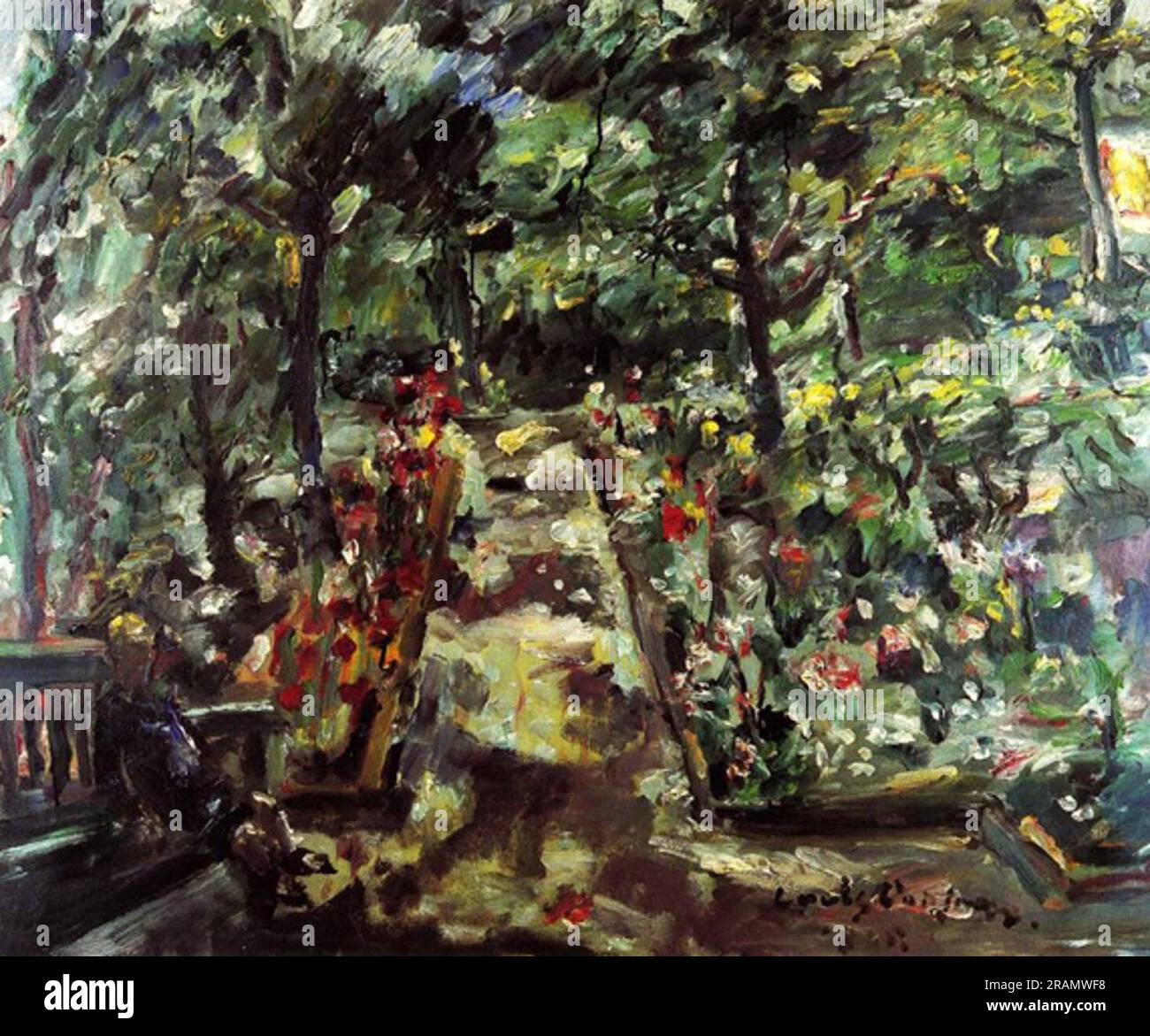 Garden in the West End of Berlin 1925 by Lovis Corinth Stock Photo - Alamy