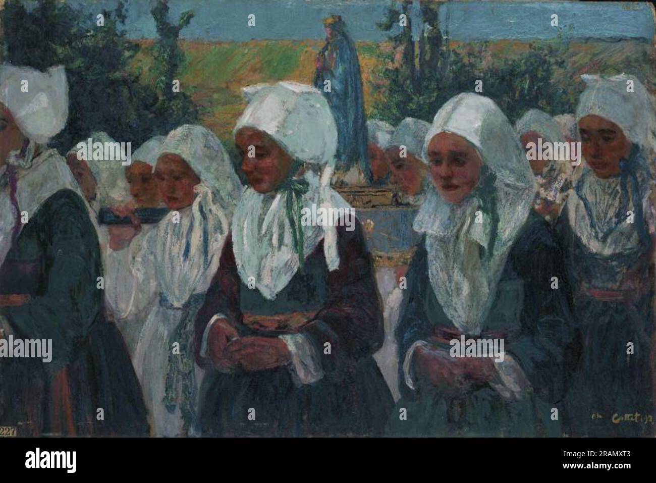 Procession 1913 by Charles Cottet Stock Photo - Alamy