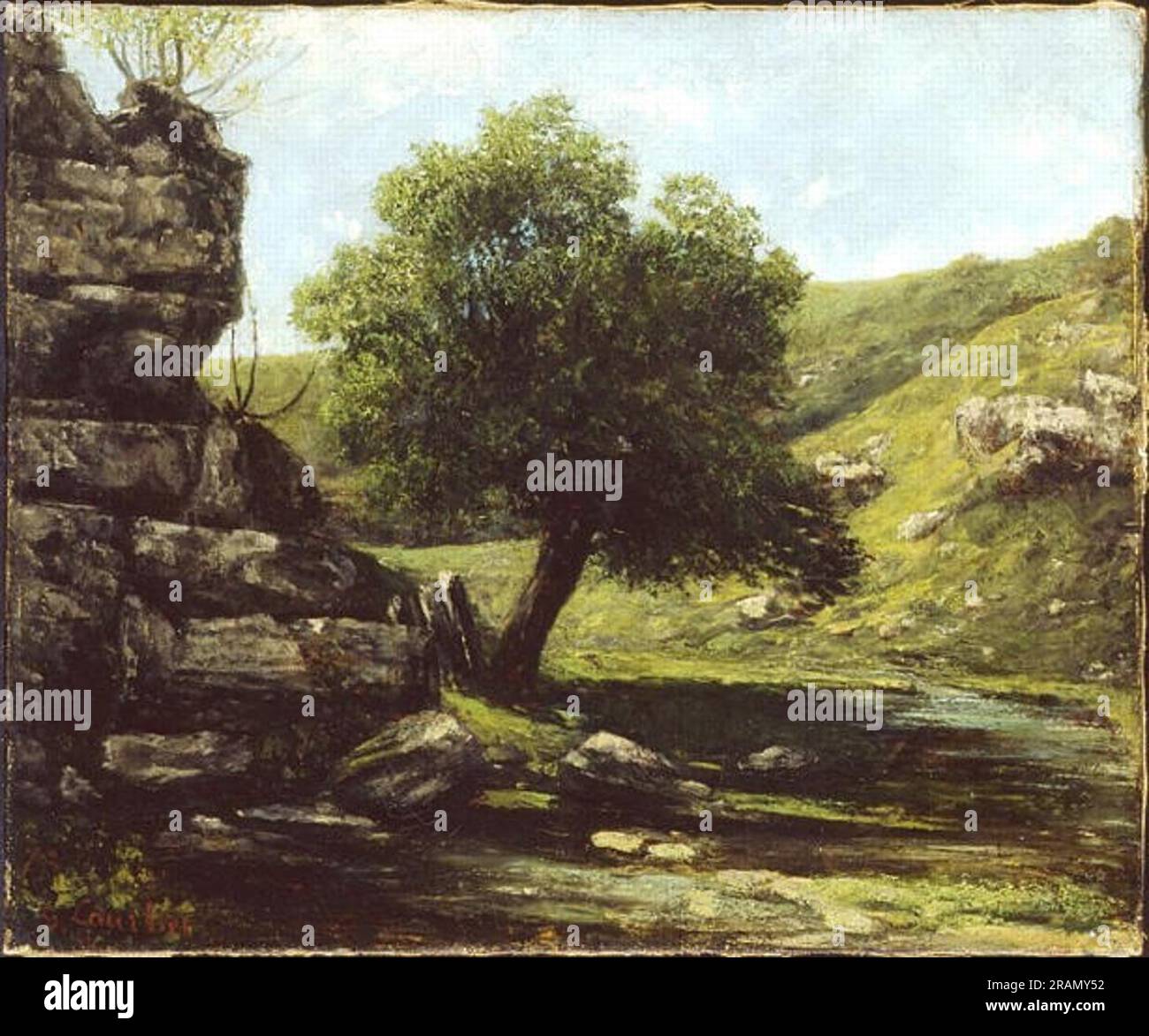 Landscape 1873 by Gustave Courbet Stock Photo - Alamy