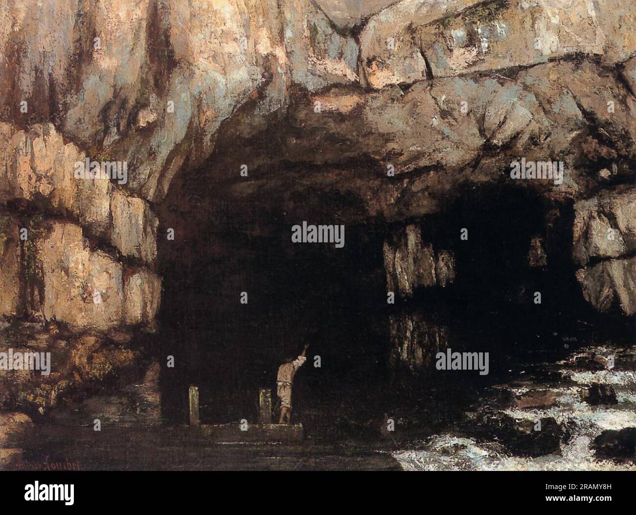 The Source of the Loue River 1864 by Gustave Courbet Stock Photo - Alamy