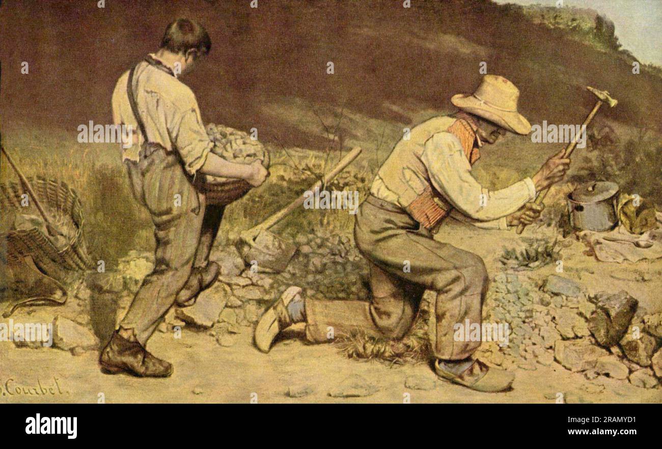 The Stone Breakers 1849 by Gustave Courbet Stock Photo - Alamy