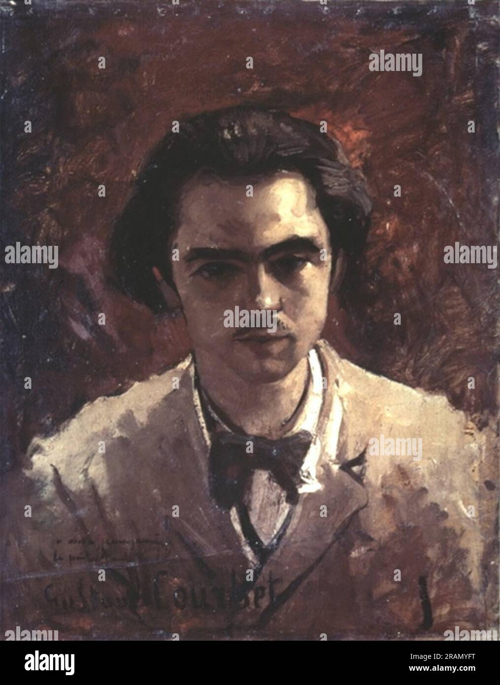 Portrait of Paul Verlaine by Gustave Courbet Stock Photo - Alamy