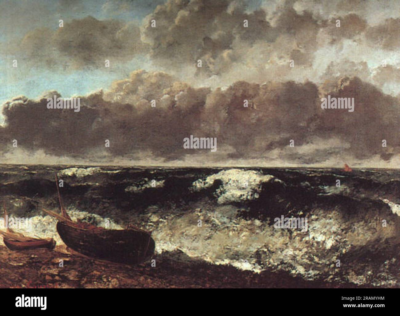 The stormy sea 1870 gustave courbet hi-res stock photography and images ...