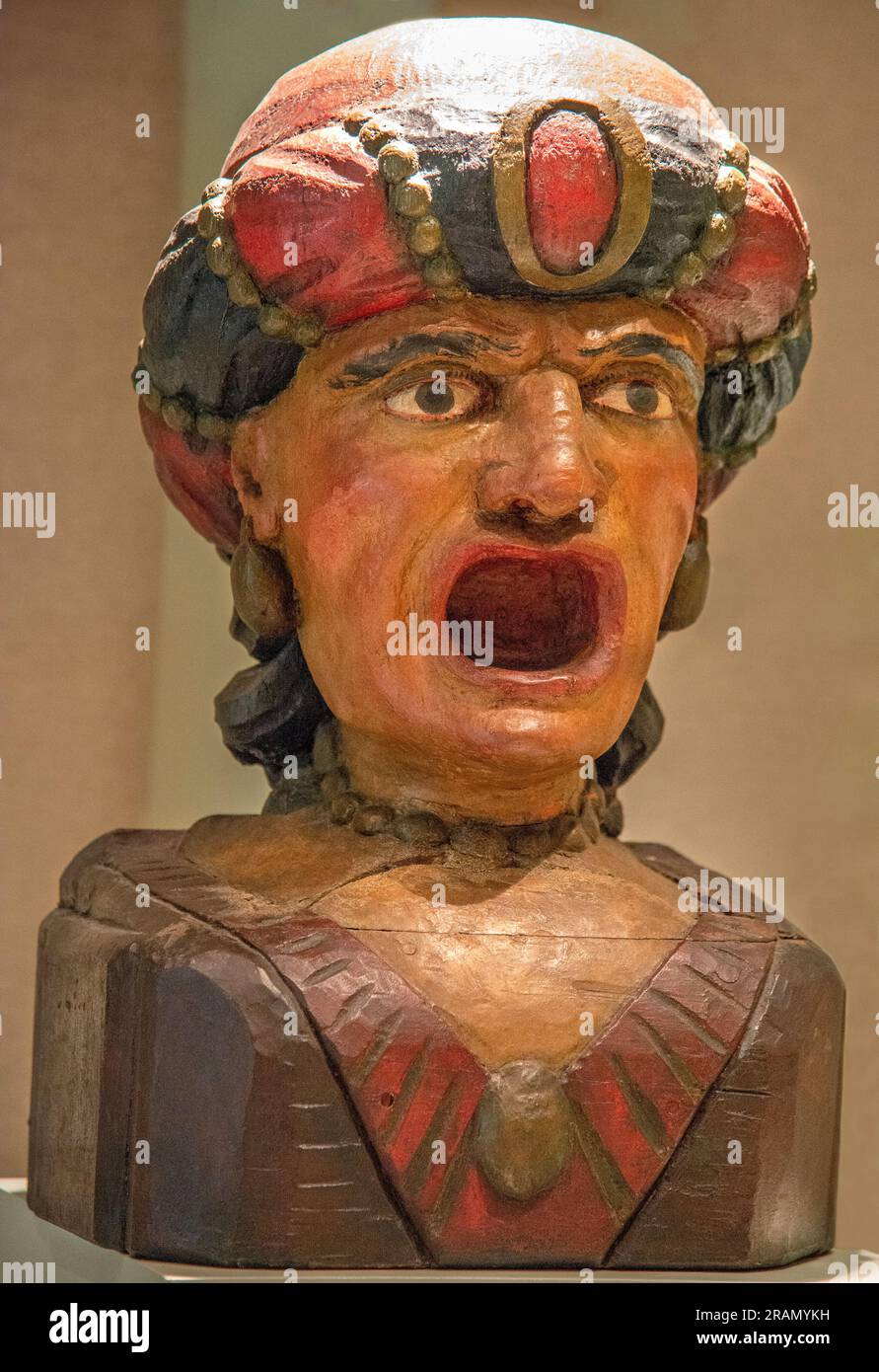 wooden gaper used outside a Dutch pharmacy that mimic "Say Aaaa Stock ...