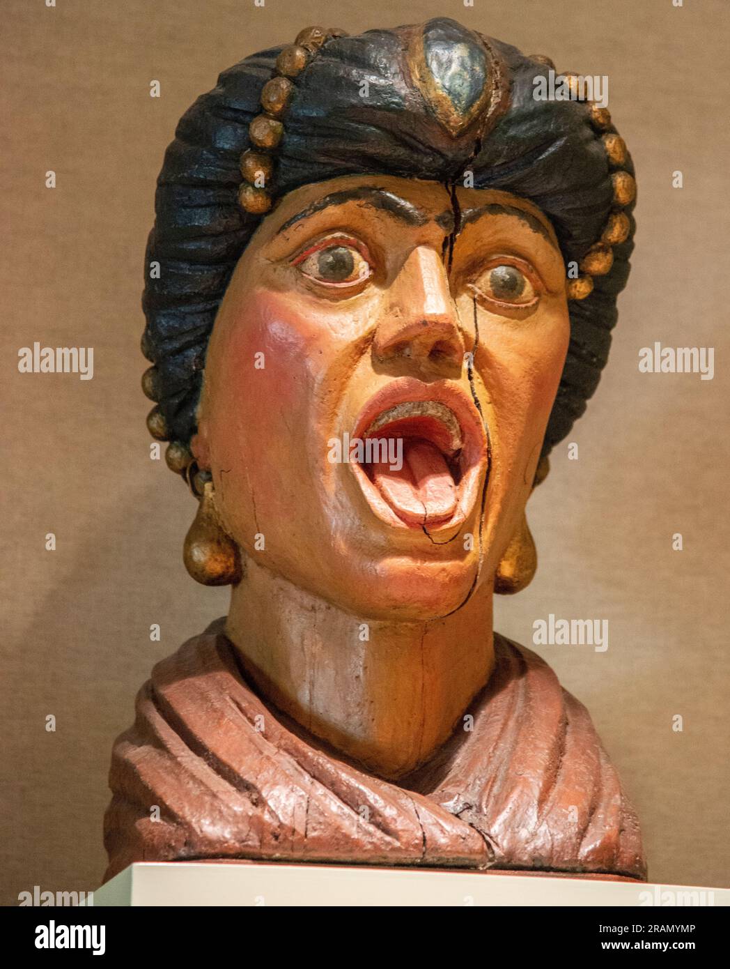 wooden gaper used outside a Dutch pharmacy that mimic "Say Aaaa Stock ...