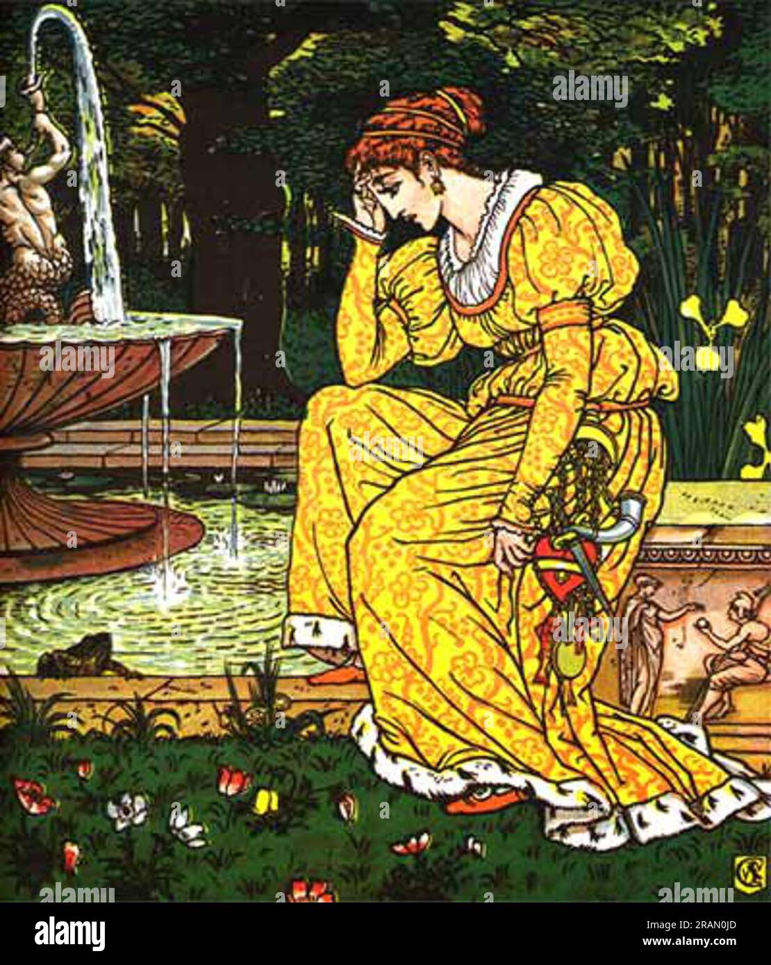 The Frog Prince and other stories 1874 by Walter Crane Stock Photo - Alamy