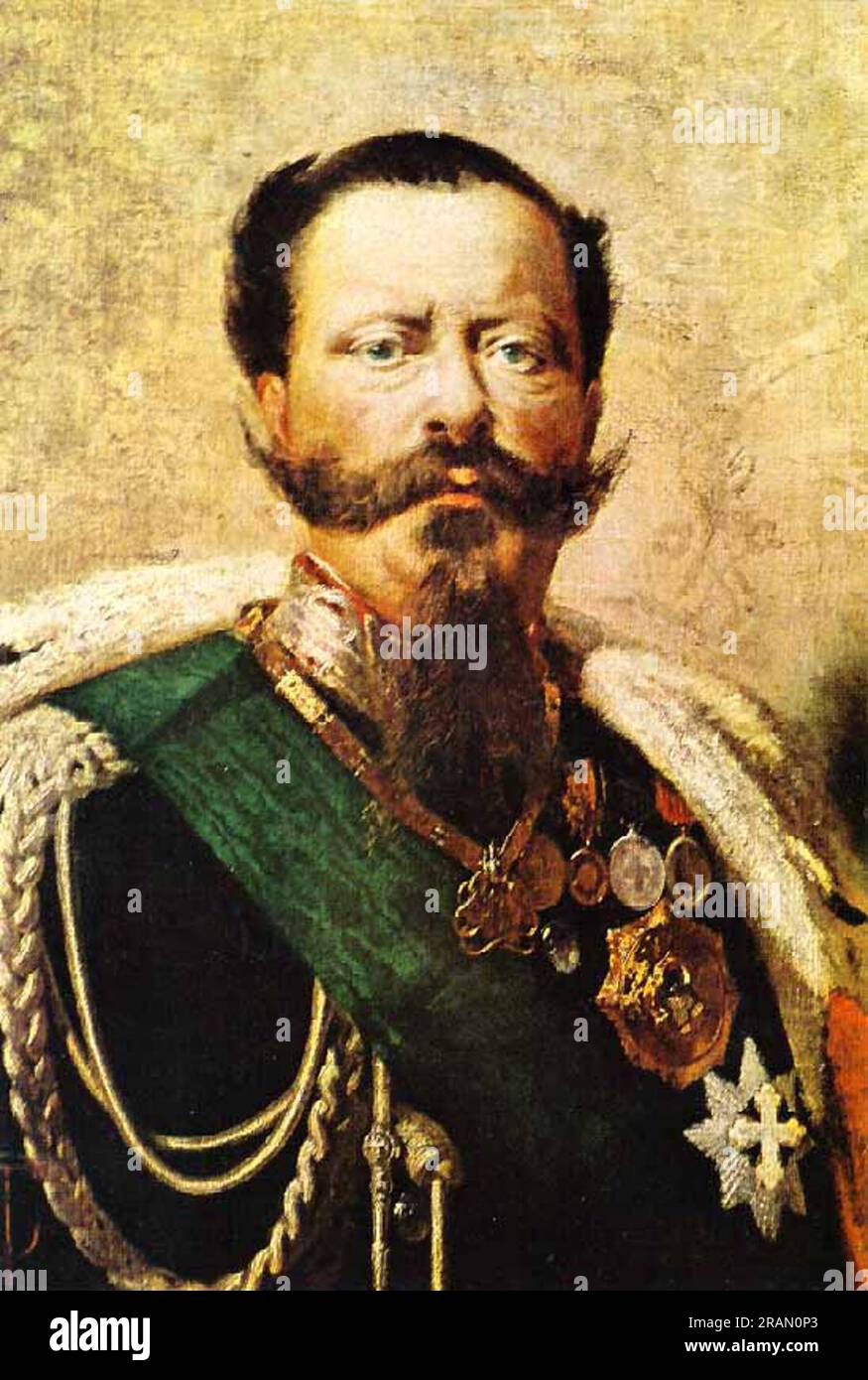 Victor Emanuel II, King of Italy by Tranquillo Cremona Stock Photo - Alamy