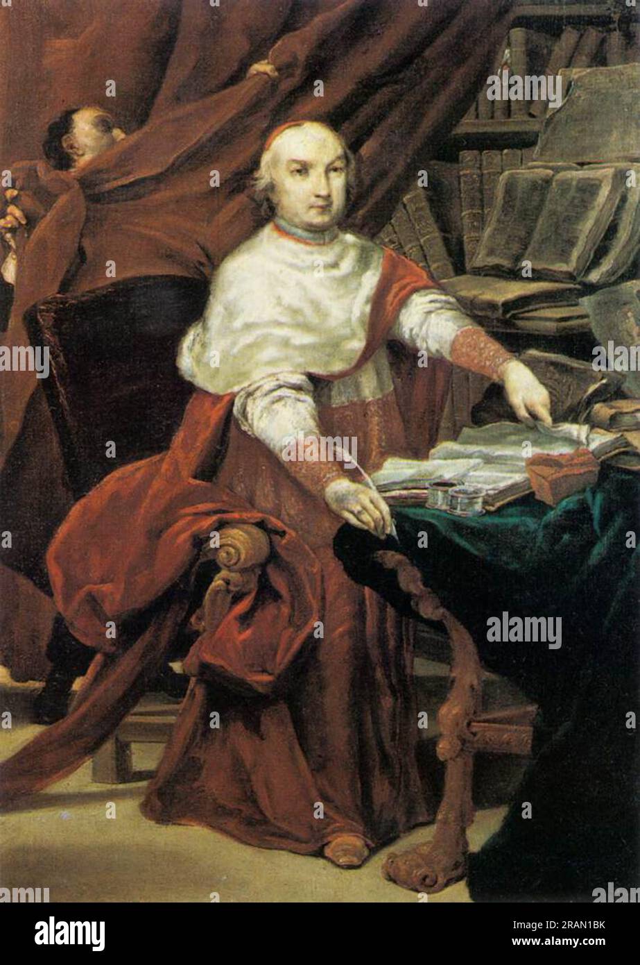 Cardinal Prospero Lambertini 1740 by Giuseppe Maria Crespi Stock Photo ...