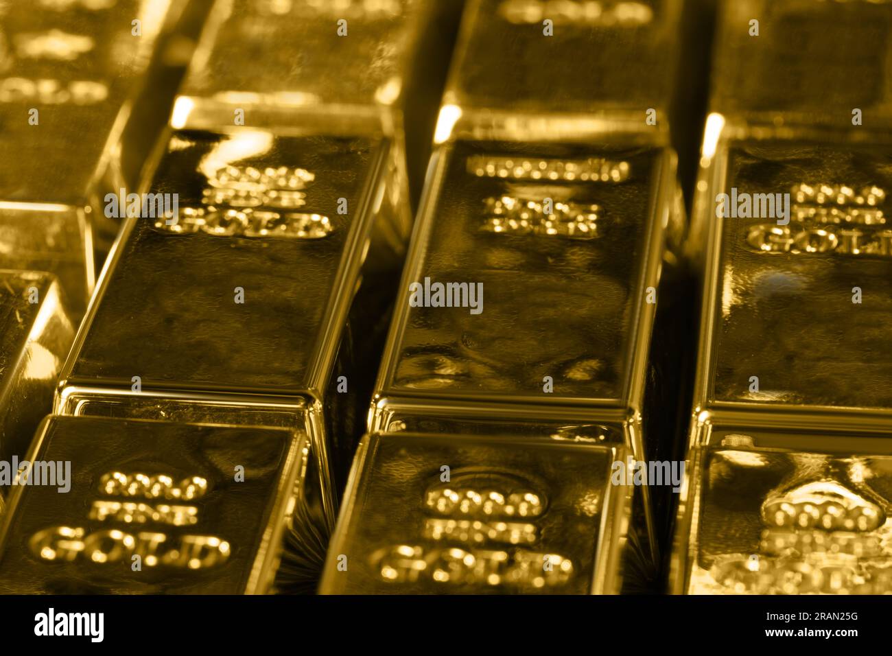 Many shiny gold bars as background, closeup Stock Photo - Alamy