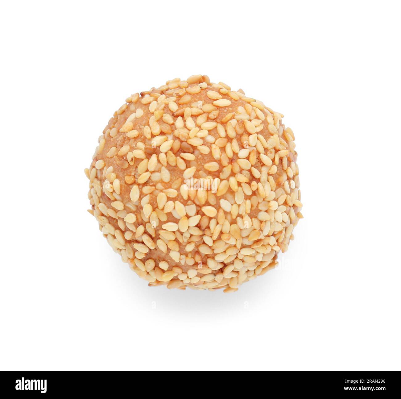 Delicious sesame ball on white background, top view Stock Photo - Alamy