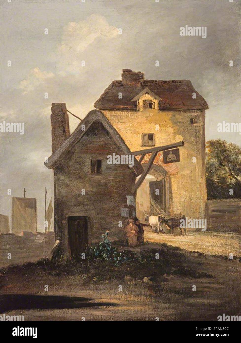 The Bell Inn 1805 by John Crome Stock Photo - Alamy