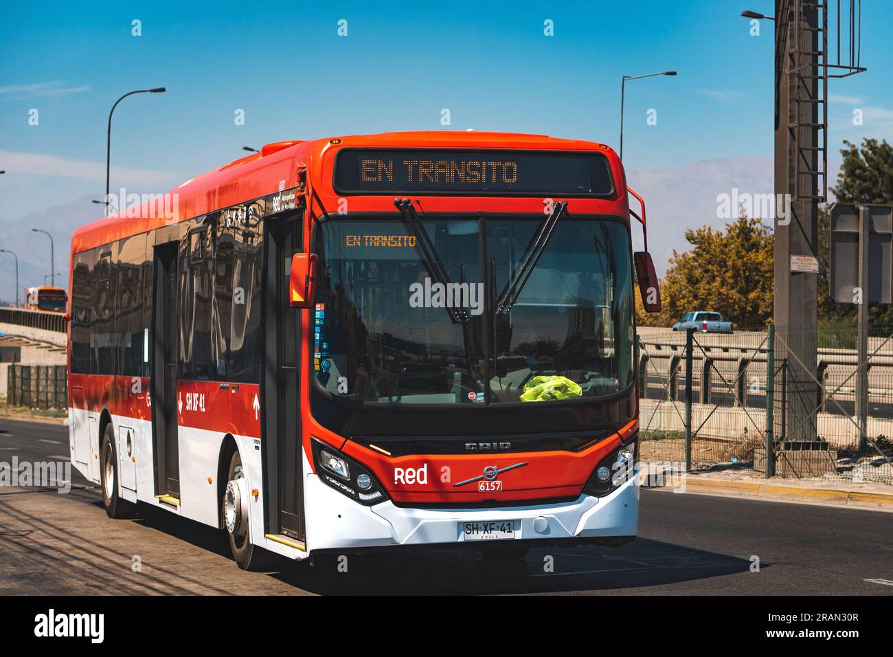Santiago, Chile - March 09 2023: A brand new public transport ...