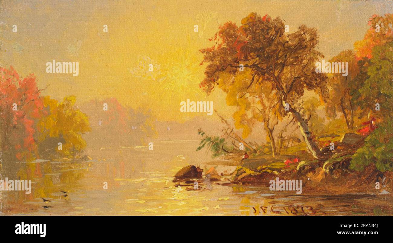 Landscape 1873 by Jasper Francis Cropsey Stock Photo - Alamy