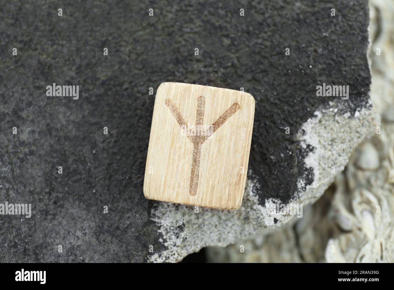 Wooden rune hi-res stock photography and images - Alamy