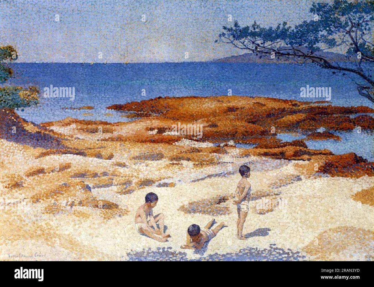 Beach at Cabasson by Henri-Edmond Cross Stock Photo - Alamy