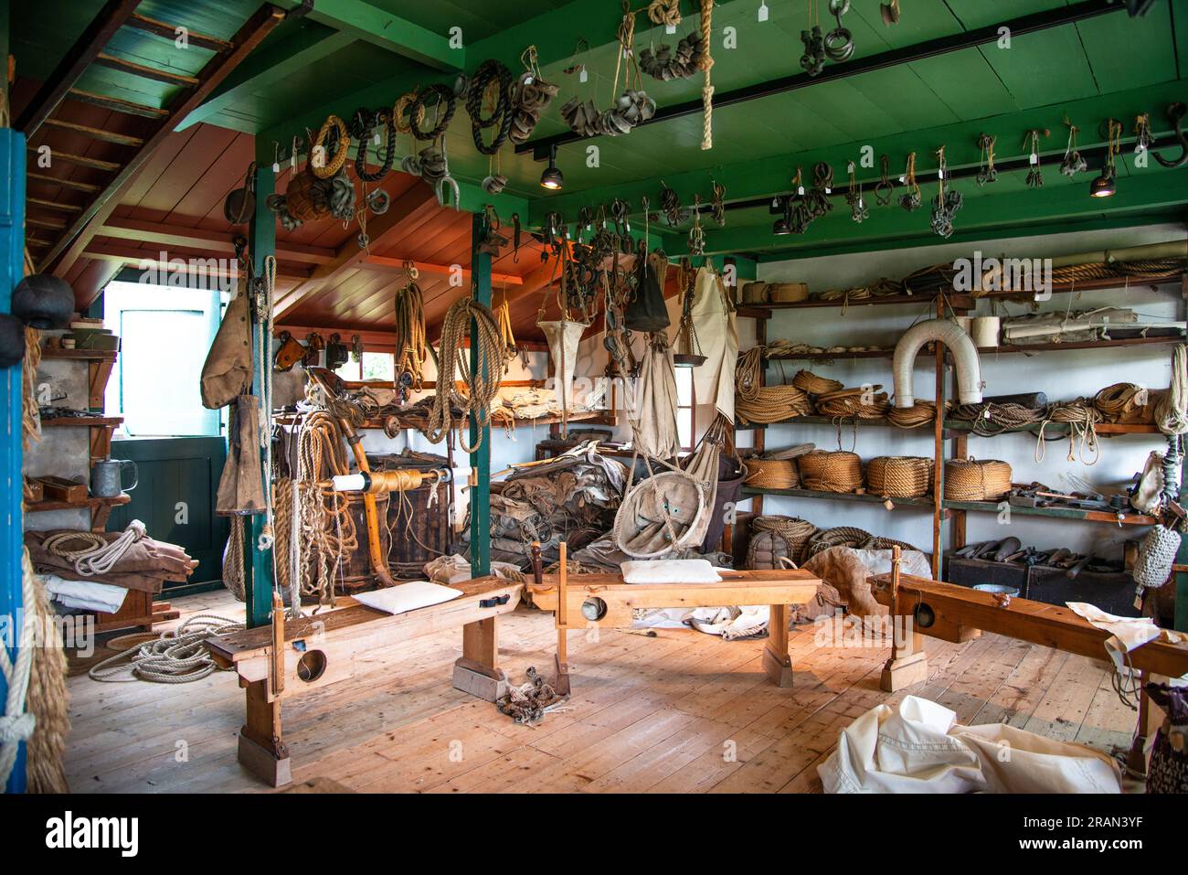 ropemaker workshop at the Zuiderzee Museum Stock Photo - Alamy