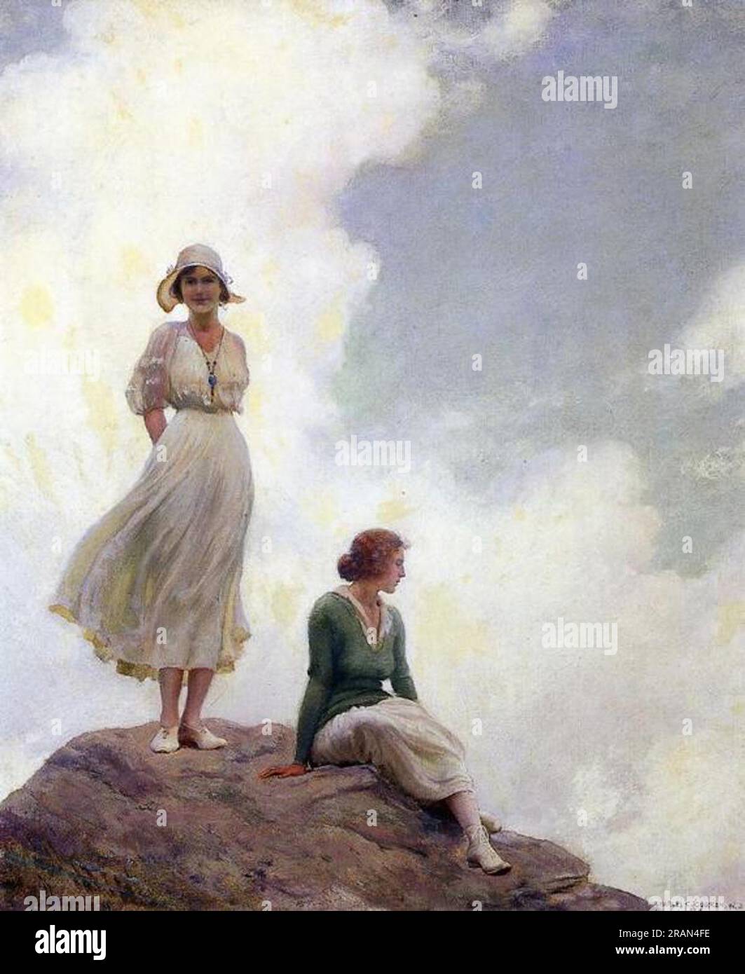 The Boulder 1905 by Charles Courtney Curran Stock Photo - Alamy