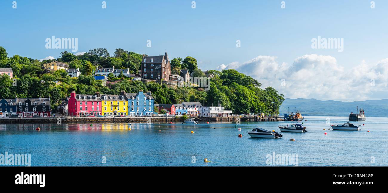 Tobermory from a drone, Isle of Mull, Scotland, UK Stock Photo - Alamy