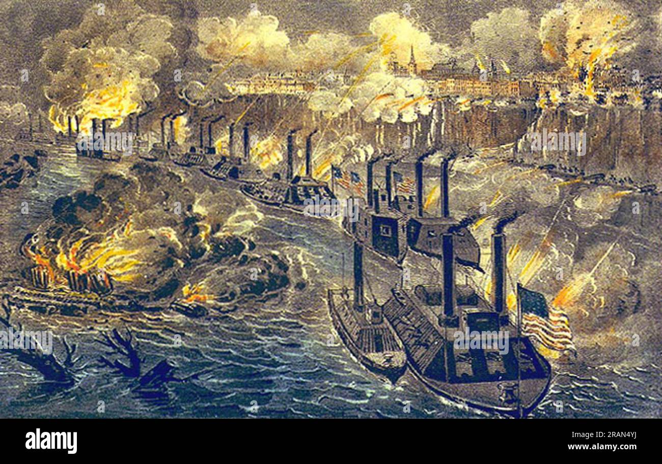 Battle of vicksburg painting hi-res stock photography and images - Alamy