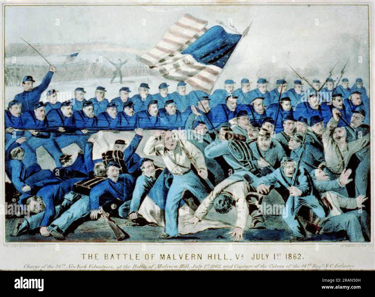 The battle of Malvern Hill, Va. July 1st 1862 1862 by Currier and Ives ...