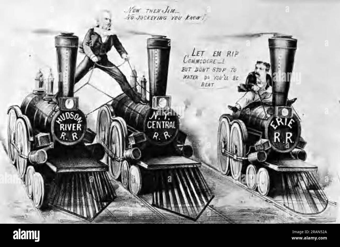 The Great Race for the Western Stakes, 1870 by Currier and Ives Stock ...