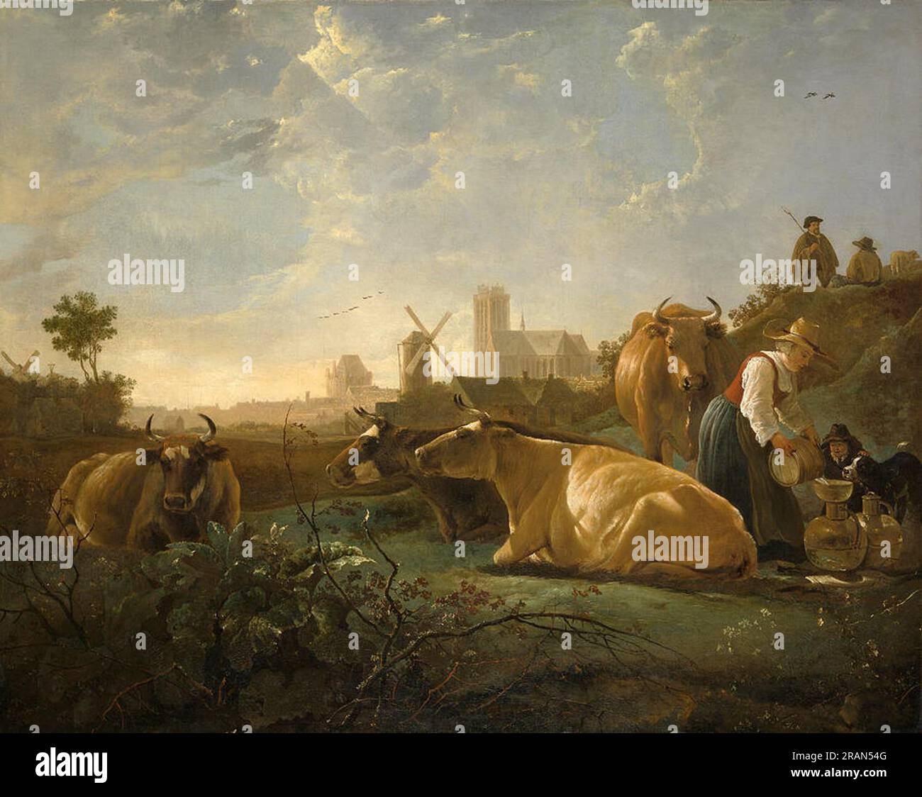 The Large Dort by Aelbert Cuyp Stock Photo - Alamy
