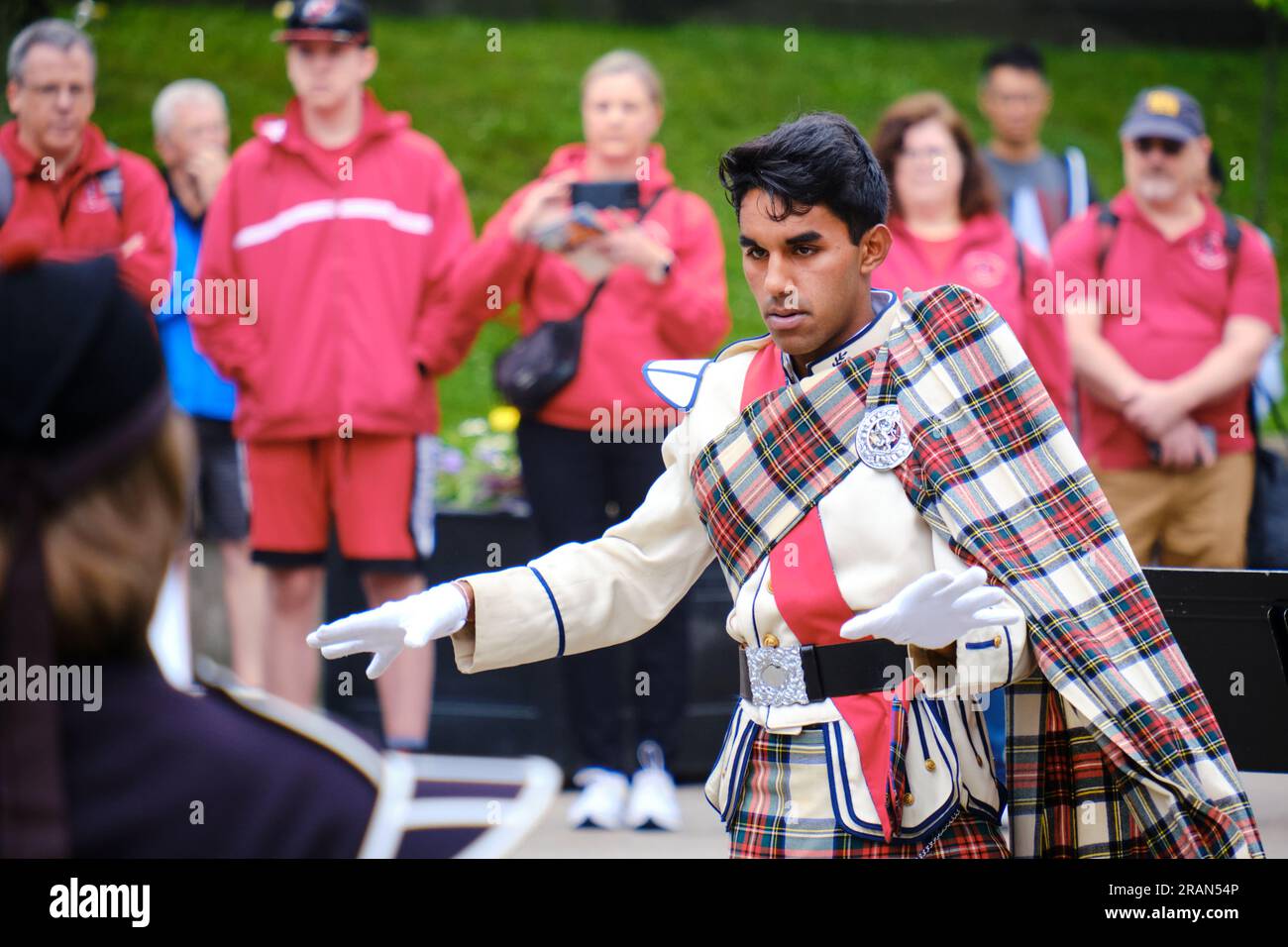 Governor Livingston Highlander Band performing at Grand Parade. Halifax ...