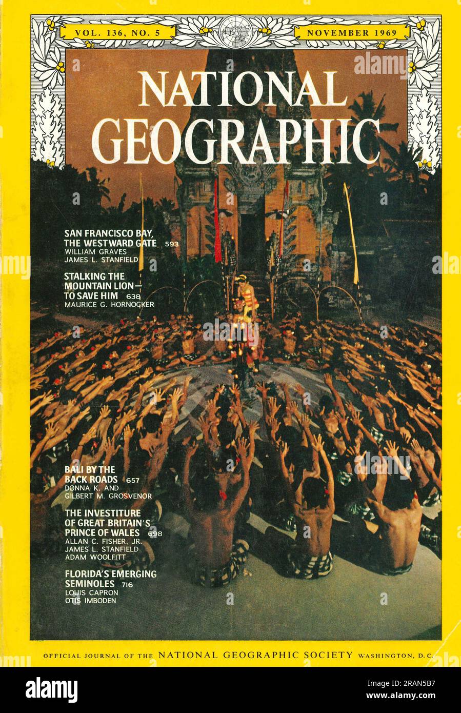 National Geographic magazine cover November 1969 Stock Photo - Alamy