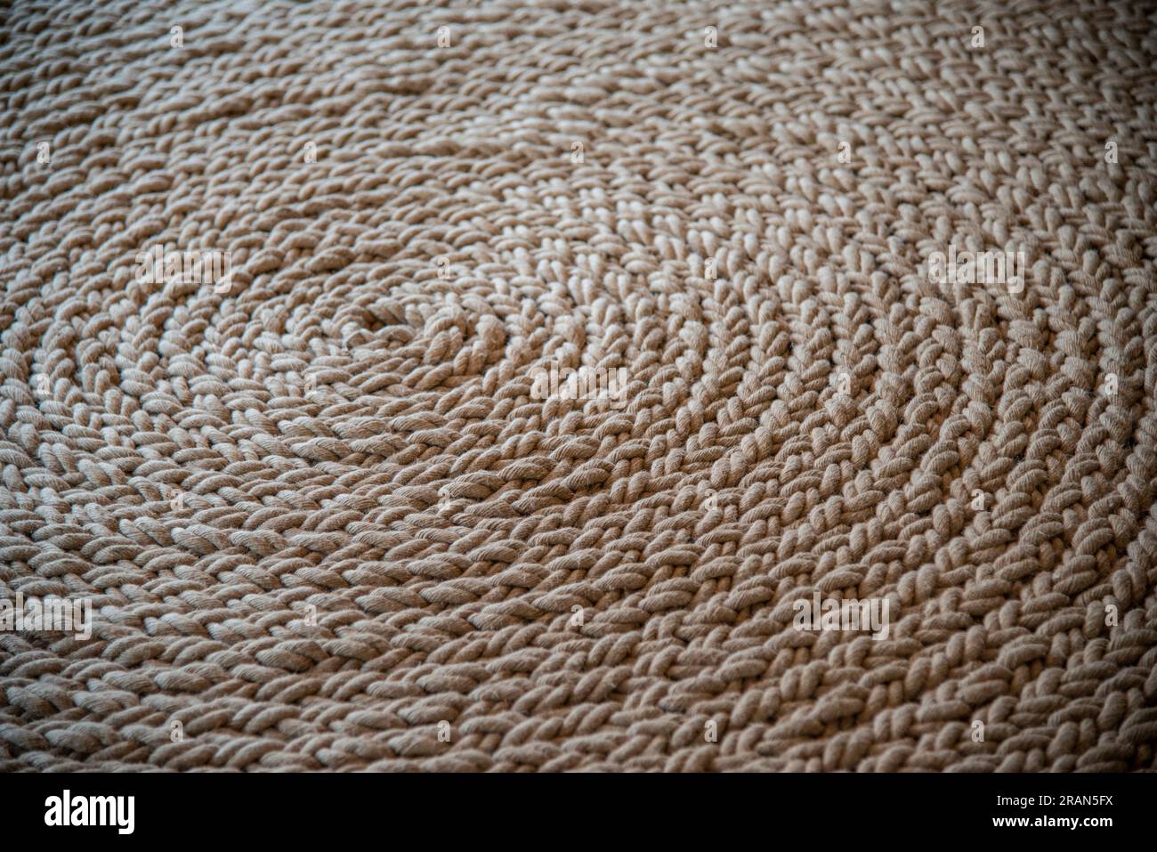 coiled rope used on a fishing boat Stock Photo - Alamy